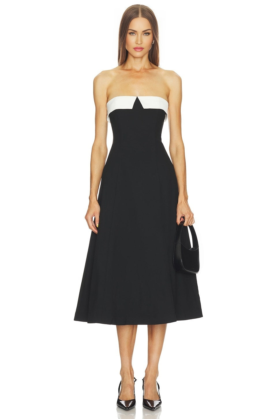 Luigia Midi Dress with Hidden Back Zipper in Jersey Fabric | Shop Now ...