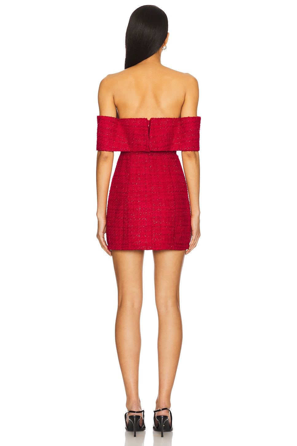 Shop the Kamila Off The Shoulder Dress in Metallic Tweed | Shop Now ...