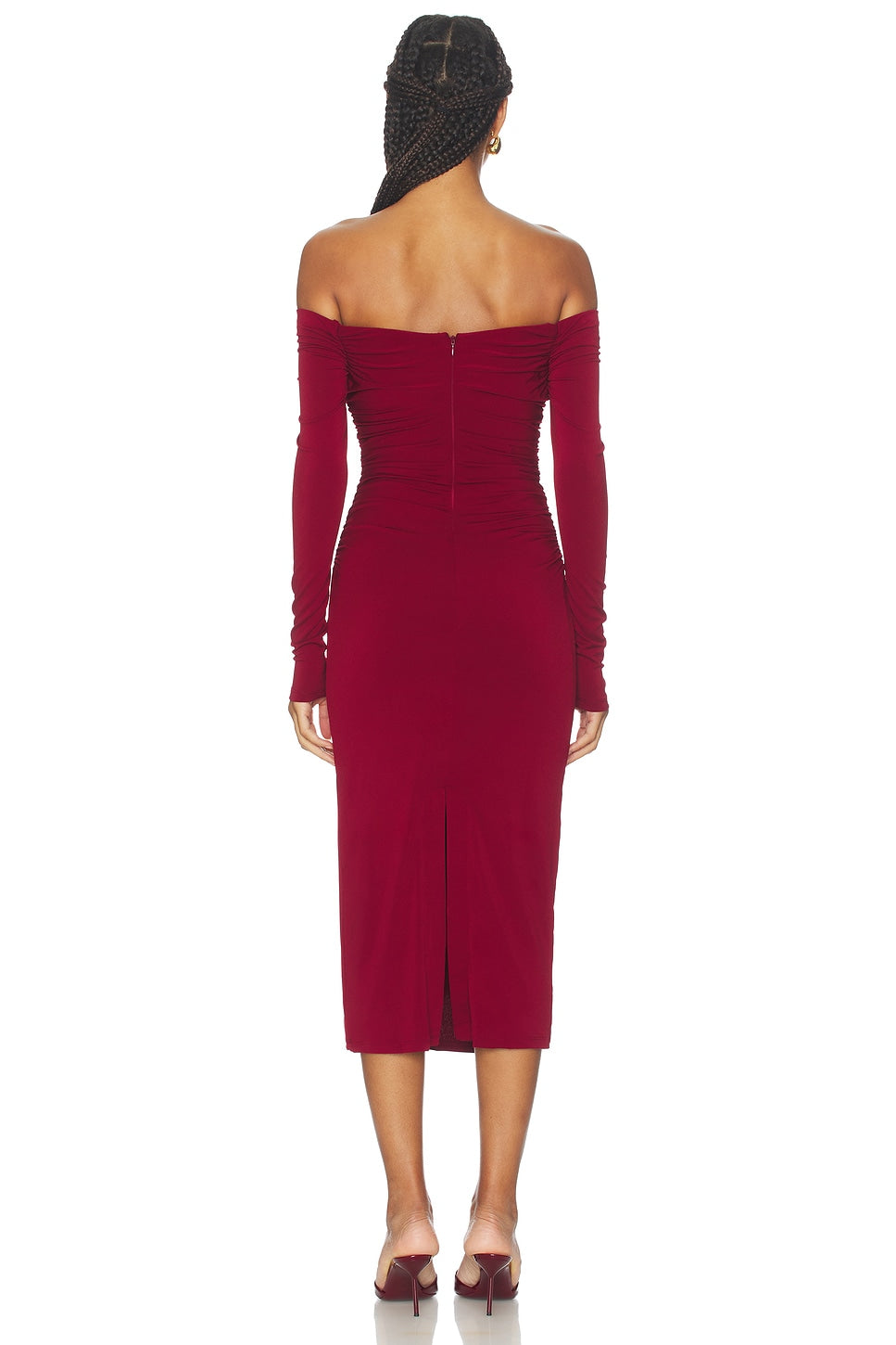 Emilia Off The Shoulder Dress with Boned Bodice & Hidden Zipper | Shop ...