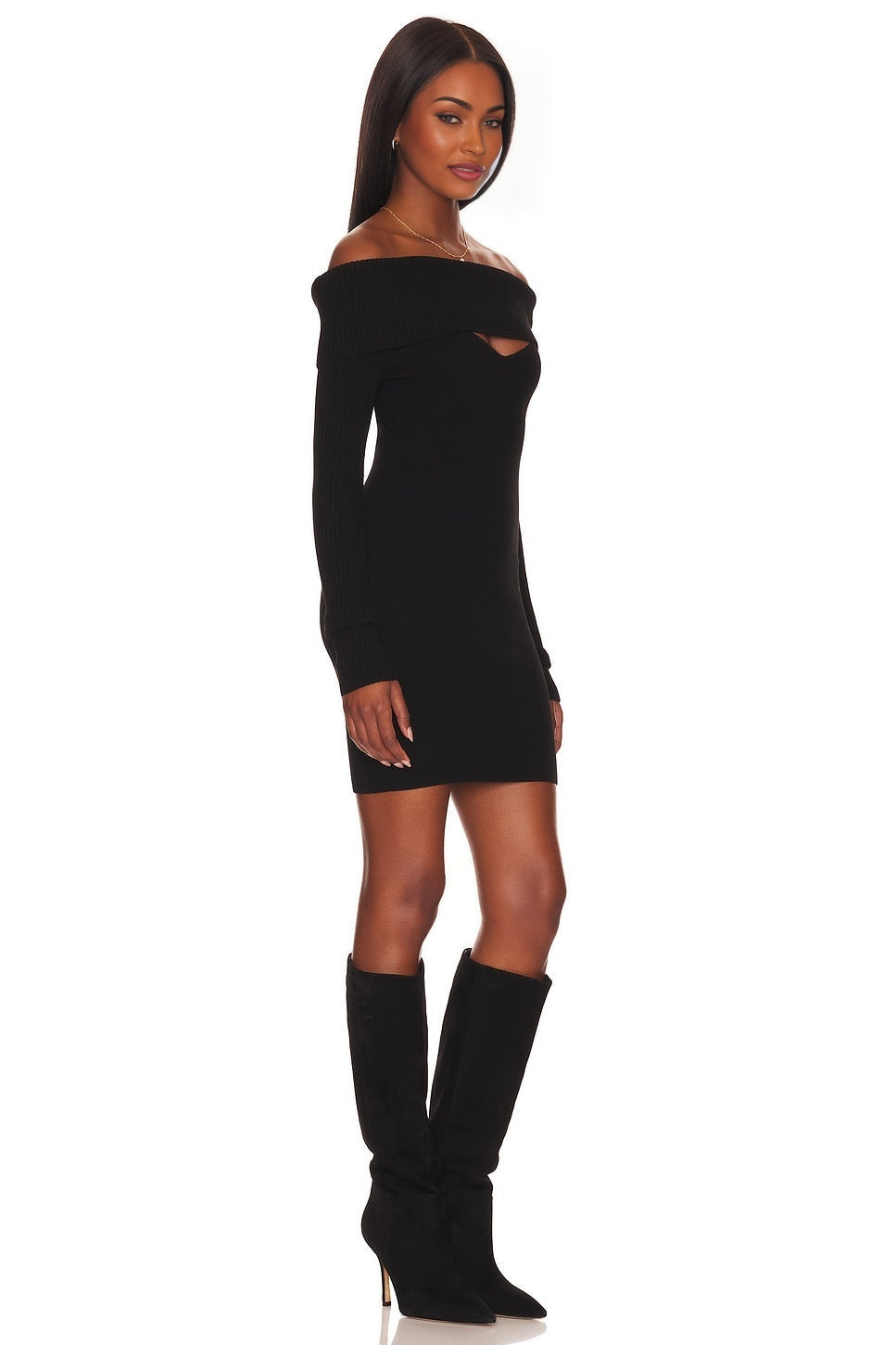 Dorotea Off The Shoulder Dress with Front Cut-Out Detail | Shop Now ...