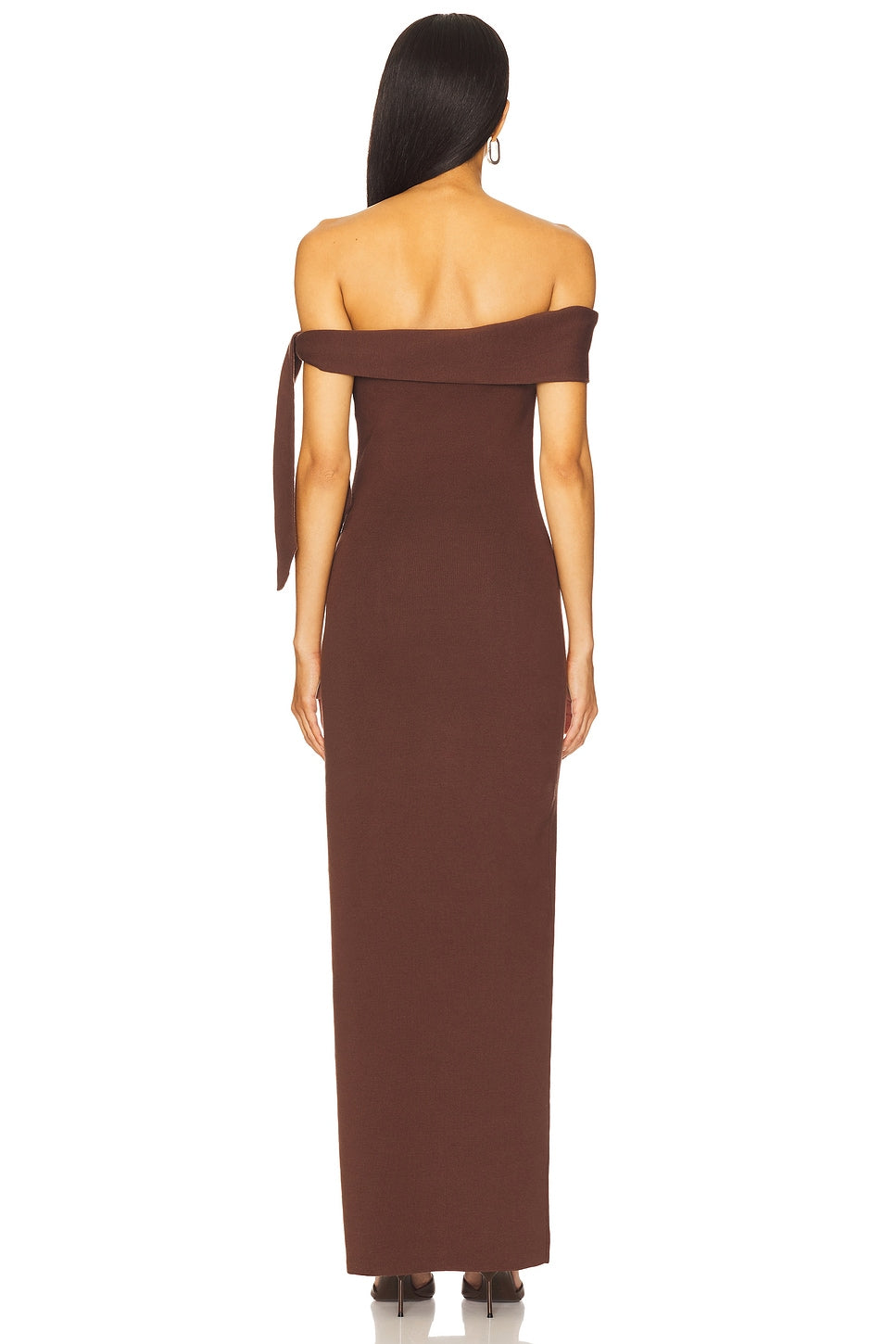 Fabiana Off The Shoulder Dress with Draped Neckline & Foldover Detail ...