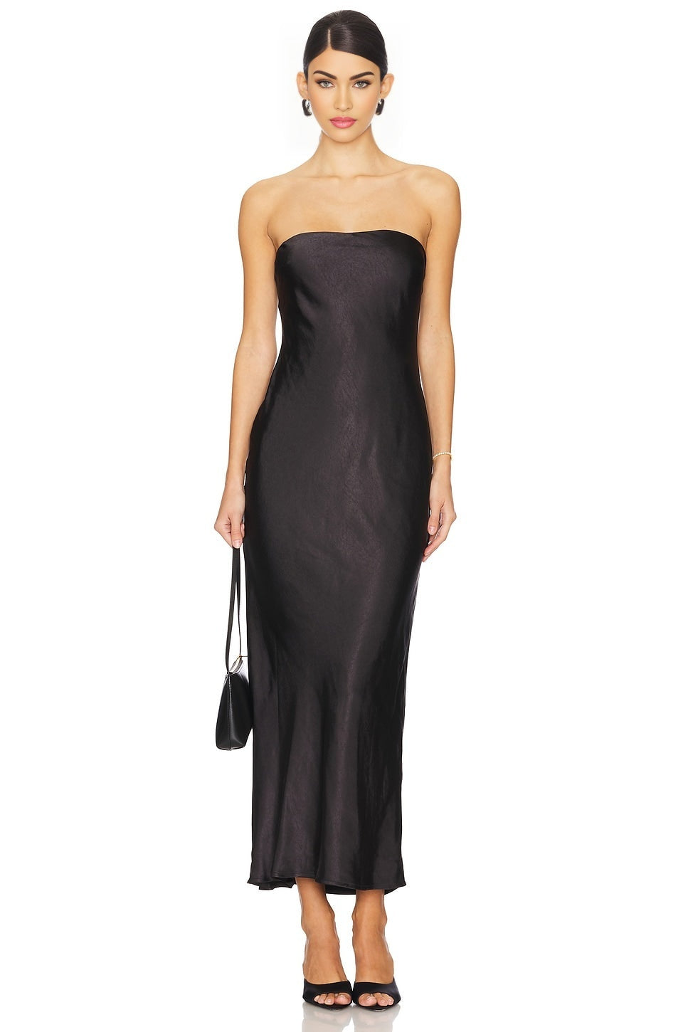 Patrizia Satin Maxi Dress with Hidden Back Zipper | Shop Now ...