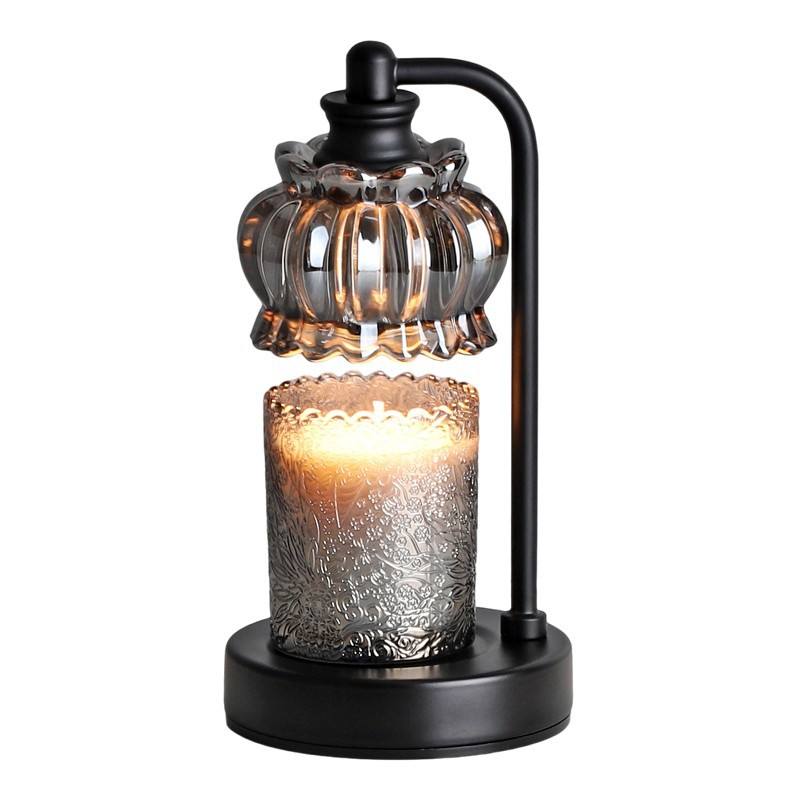 Van Hoef Candle Warmer Lamp Aromatherapy Table Lamp with Timer - Metal ...