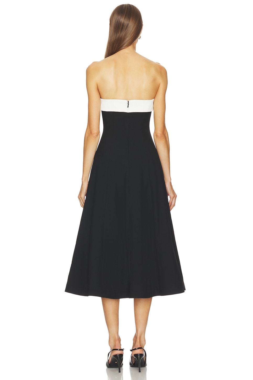 Luigia Midi Dress with Hidden Back Zipper in Jersey Fabric | Shop Now ...