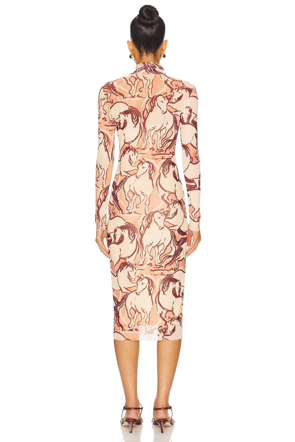 Bettina Midi Dress - Mockneck - Fully Lined - Midweight Mesh Fabric ...