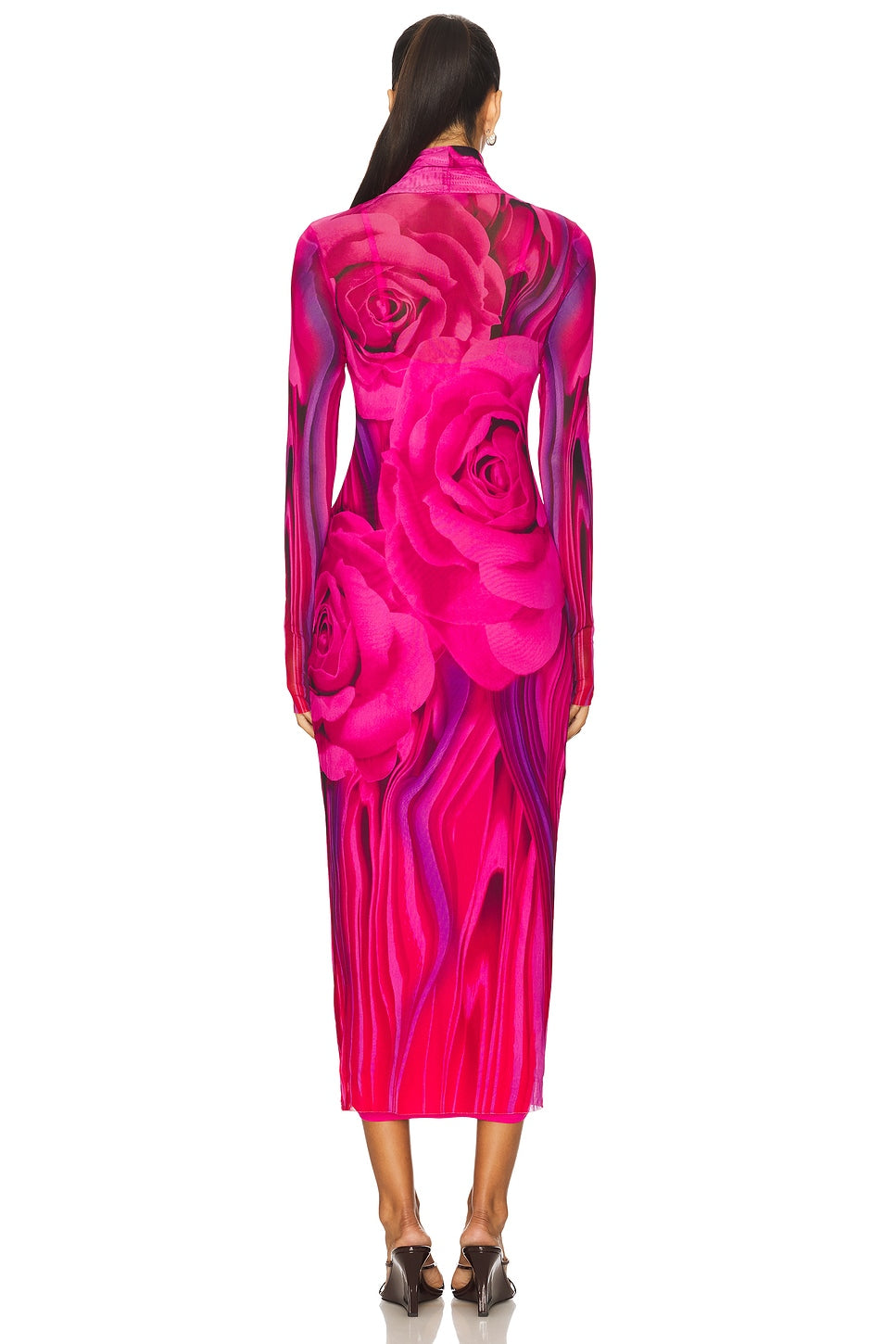 Violet Midi Dress with Slip Lining, Pull-On Styling, Removable Slip ...