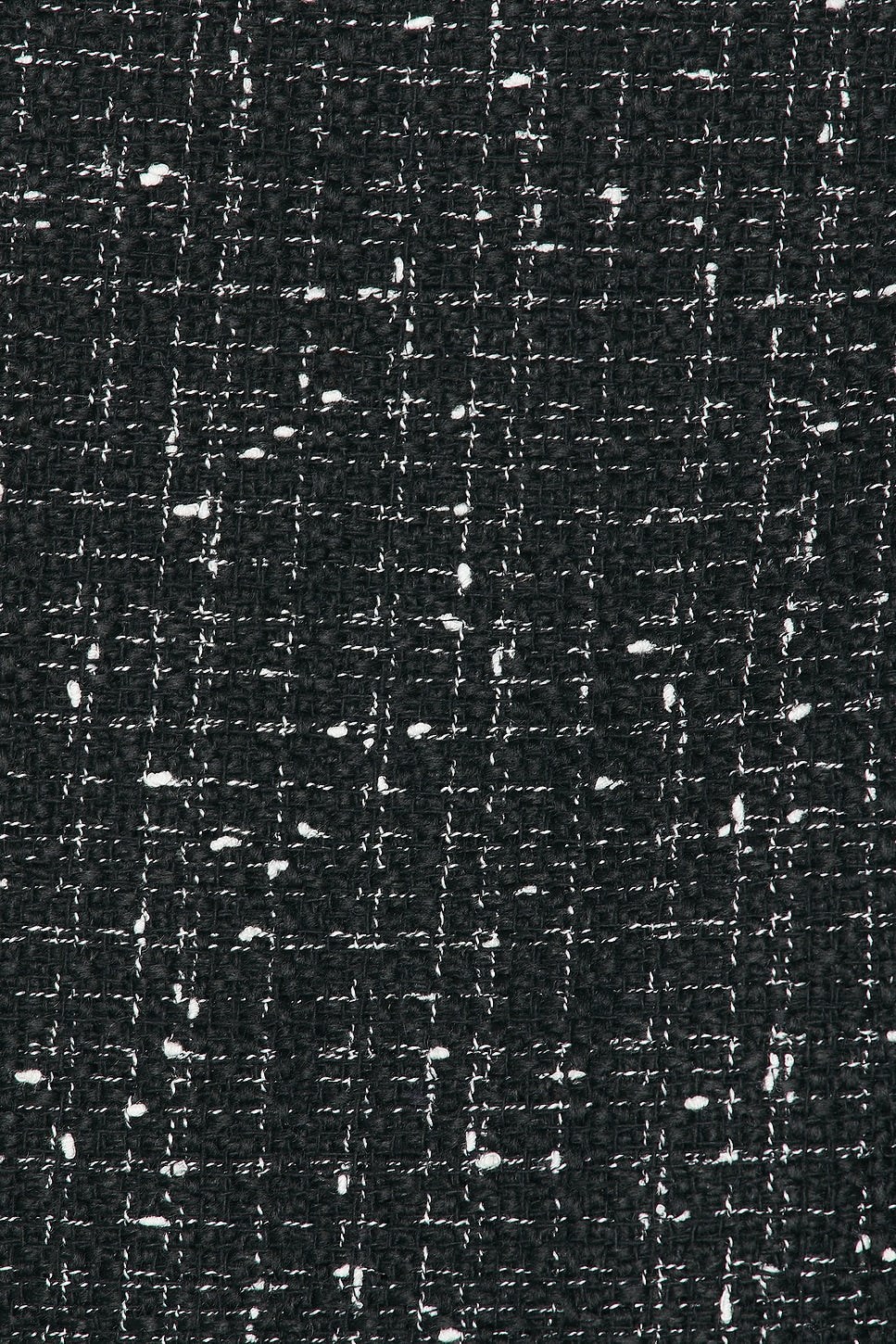 Marianna Mini Dress in Tweed Fabric with Collared Halter Neck and Front ...